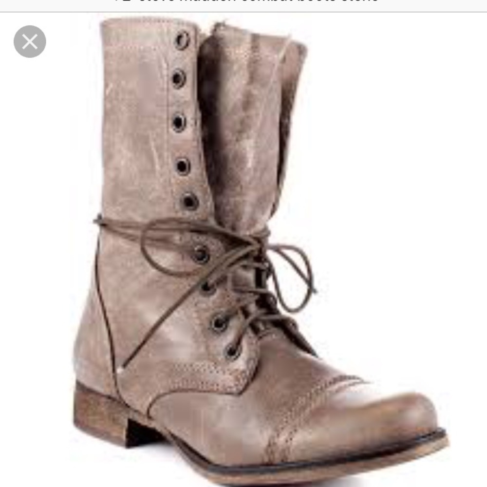 Steve Madden Troopa Stone Combat Boots! - Gem